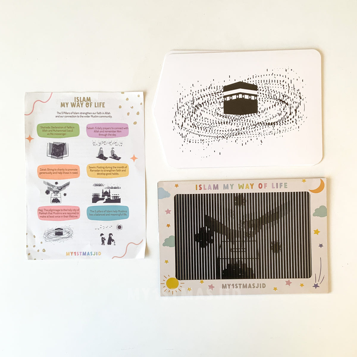 5 Pillars Animation DIY (5 Pack) – My1stMasjid